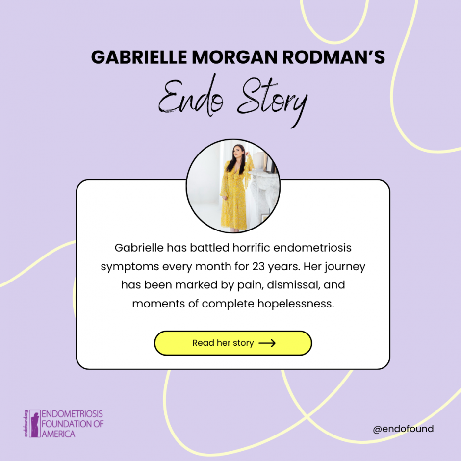 With Endometriosis Symptoms Since Elementary School, A 33-Year-Old Nas ...